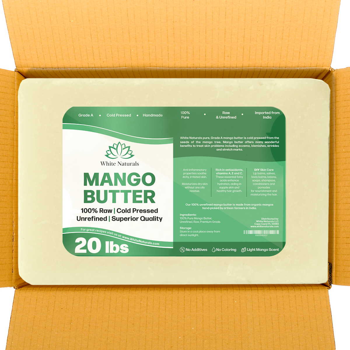 Mango Butter 19lb | White Naturals