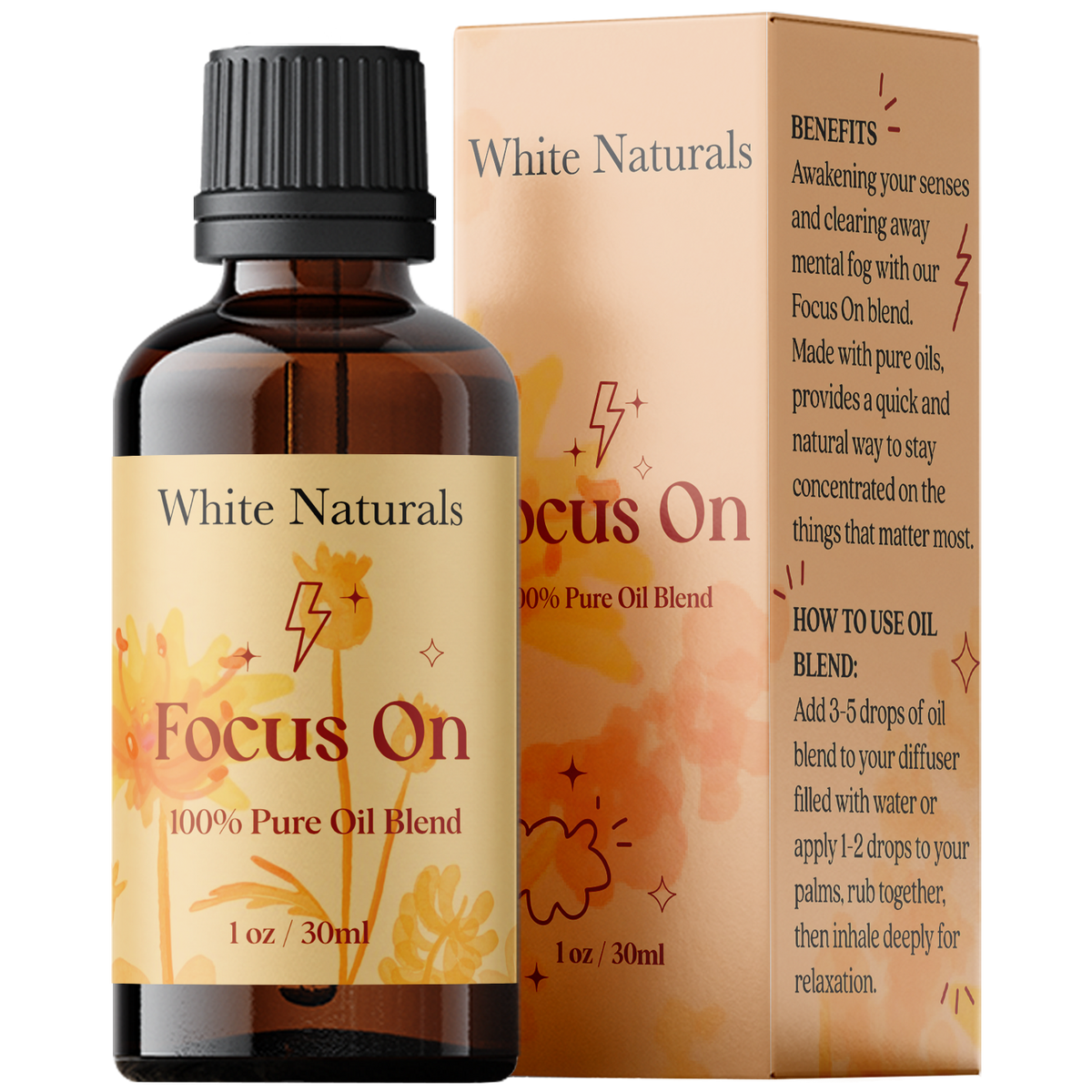 Focus On Essential Blend Oil | White Naturals